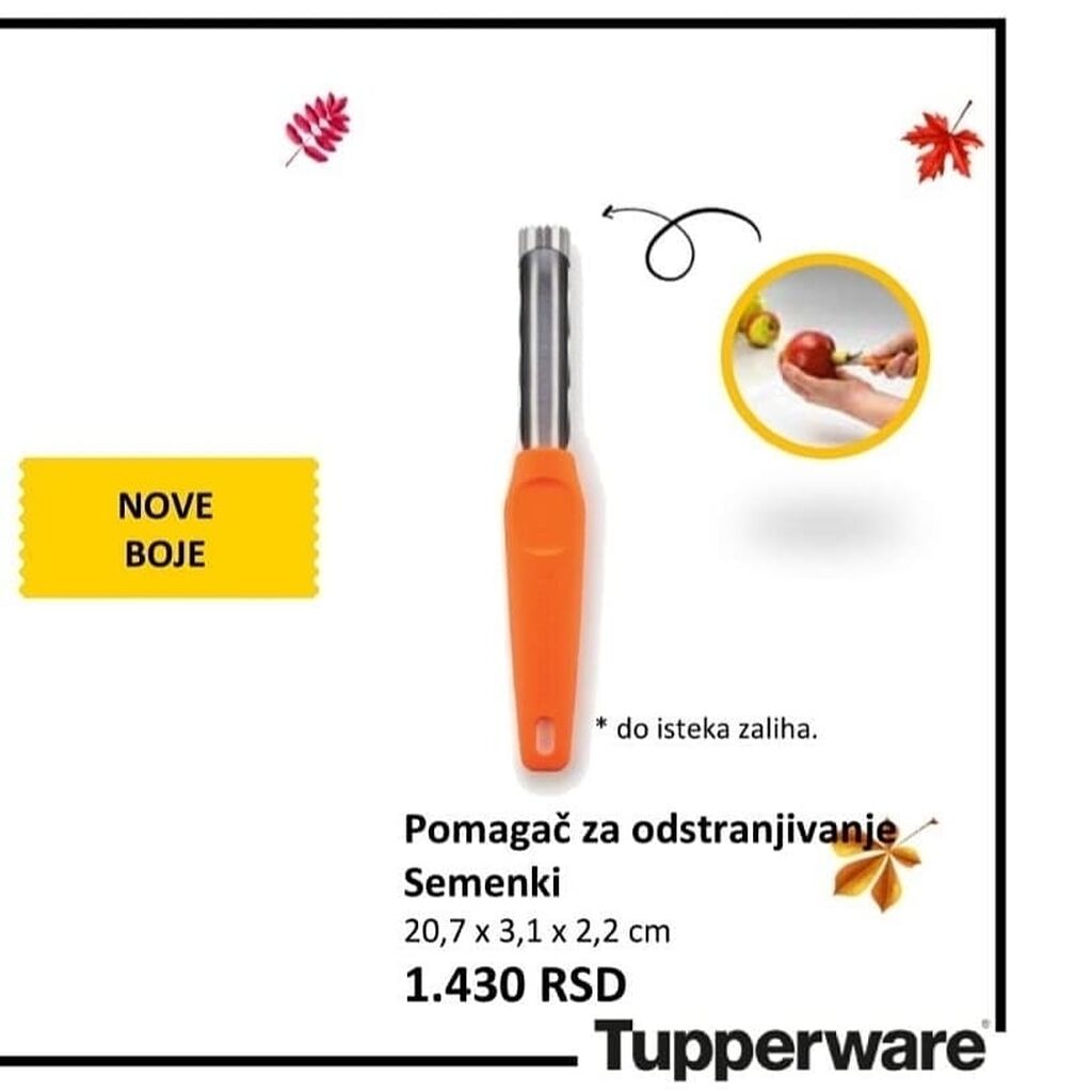 Tupperware pomagac za odstranjivanje semenki Jednostavno uklonite