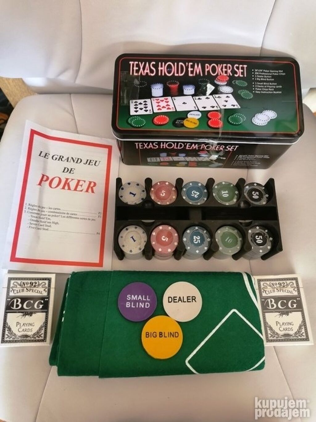 Texas Hold em poker 200 cipova Teksas poker SET Dobijate zeleno