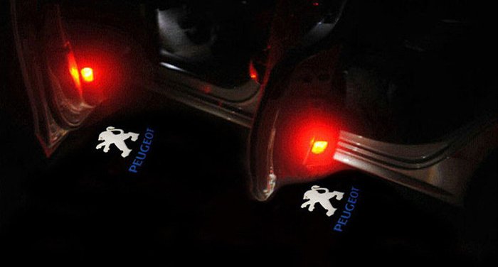 Peugeot - led logo projektor za vrata - komplet od 2 komada. Ugrađuju