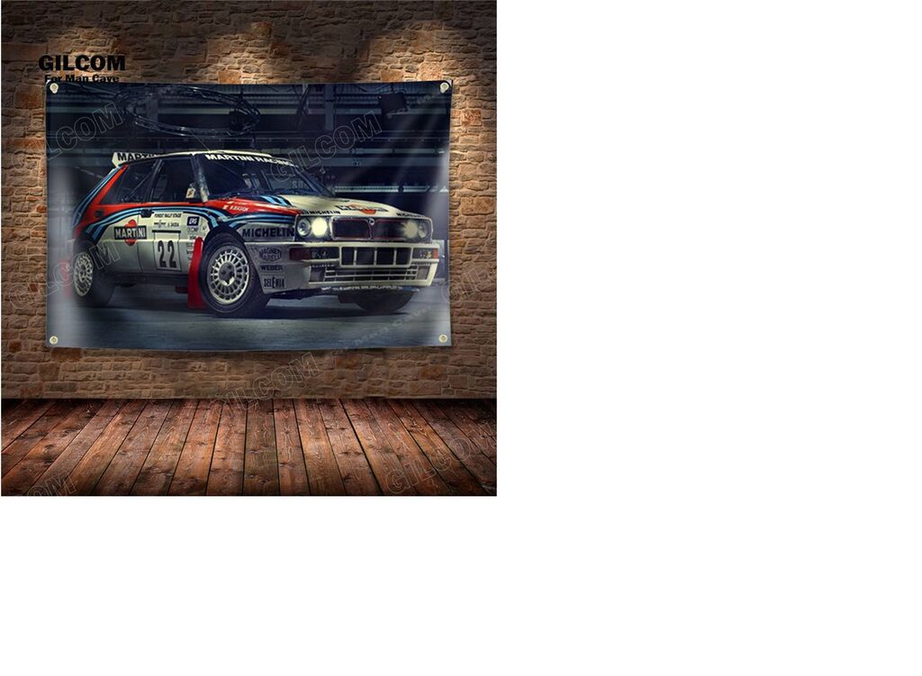 Zastava 90 X 60 cm - LANCIA DELTA Zastava dimenzija 90 X 60 cm -