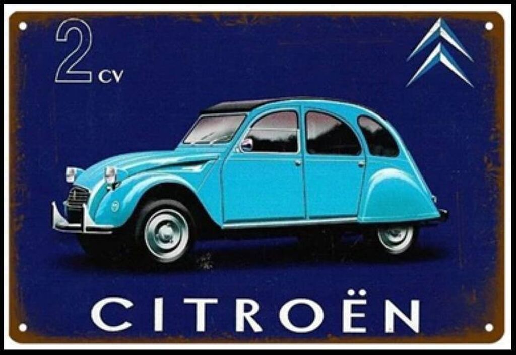 Dekorativna metalna retro tablica - CITROEN Dekorativna metalna retro