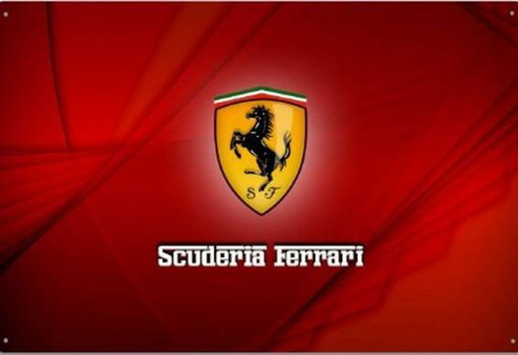 Dekorativna metalna tablica - SCUDERIA FERRARI Dekorativna metalna