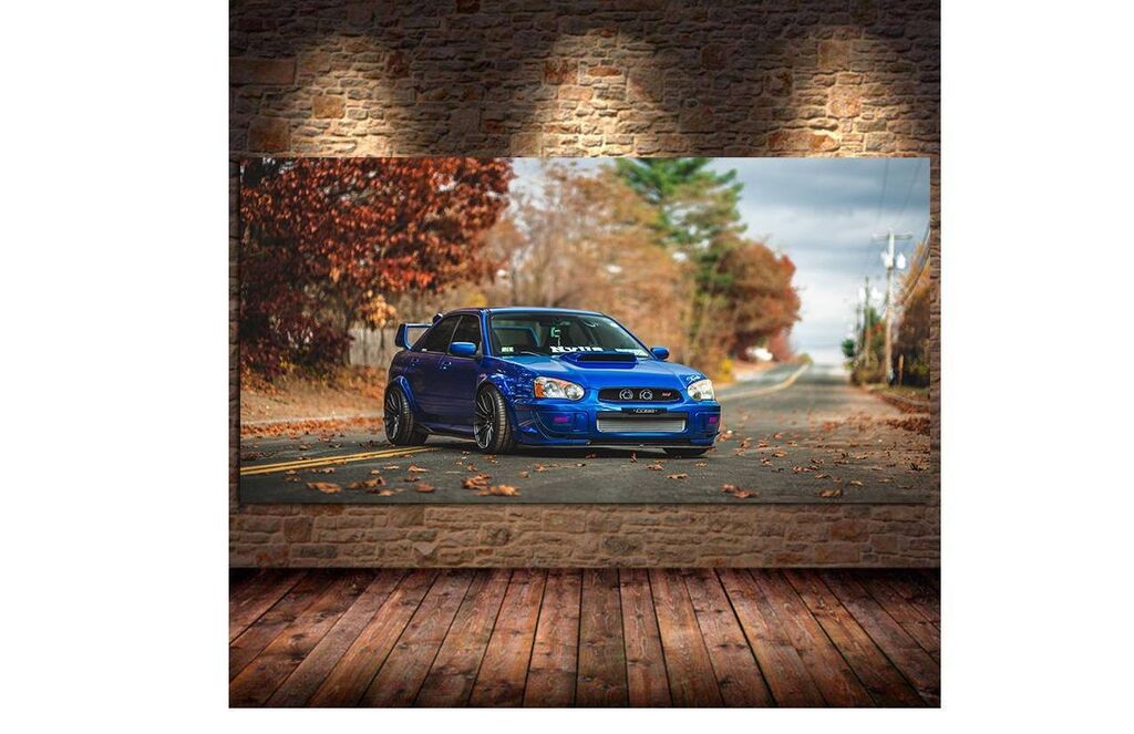 Poster štampan na platnu - SUBARU IMPREZA Poster štampan na platnu