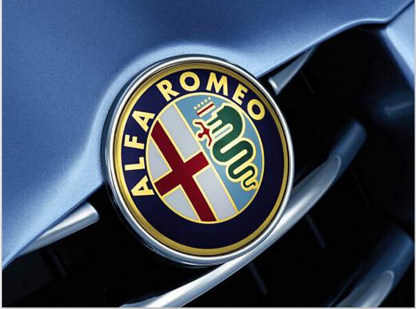 Alfa Romeo - samolepljivi metalni (aluminijumski) logo-amblem