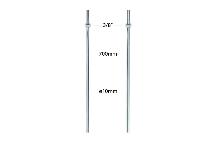 Cevi za protočni bojler fi10mm – 700mm – 3|8' - PCPRB700