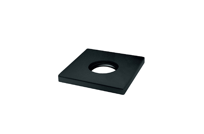 Rozeta 1/2" - 60 x 60mm-black PRO312QB