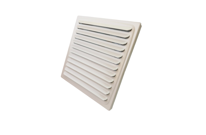 Ventilaciona rešetka 150x150/fi 110-Cink Bela