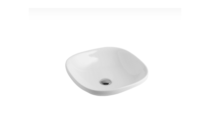 Axa Wild lavabo nadgradni/polu ugradni 45x45cm beli ili crni-3009001/3009007 450x450|105mm