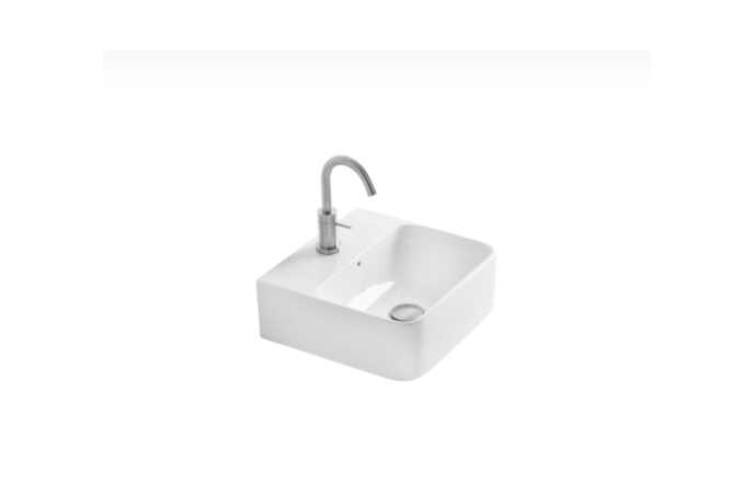 Axa Normal lavabo 45 kvadratni 450x350|150mm- nadgradni/konzolni- WS08801