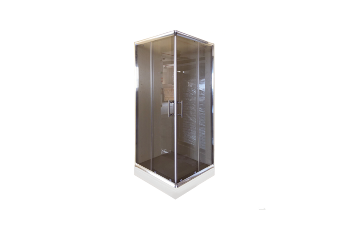 Tuš kabina K90 Transparent Gray Linni kocka 90x90x190cm