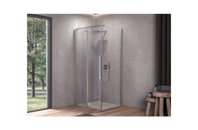 Kolpa San Polaris Fold Door u više dimenzija,SILVER ram u levoj ili desnoj varijanti