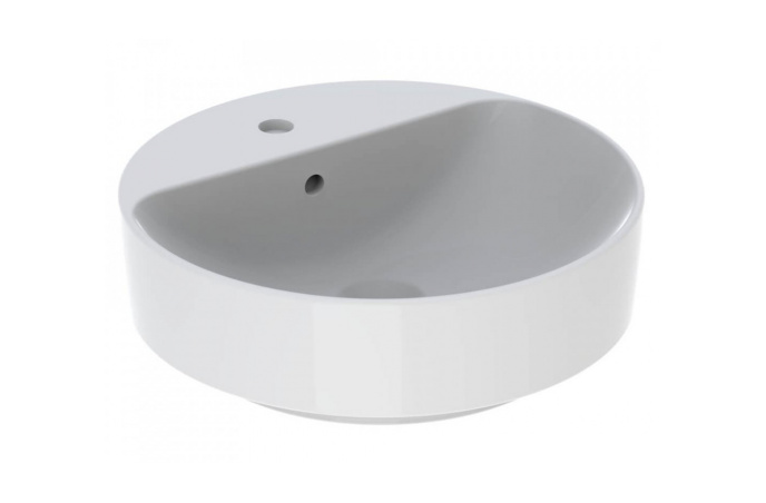 Geberit lavabo fi 450|158mm, nadgradni, Variform sa prelivom i otvorom za bateriju 500.769.01.2