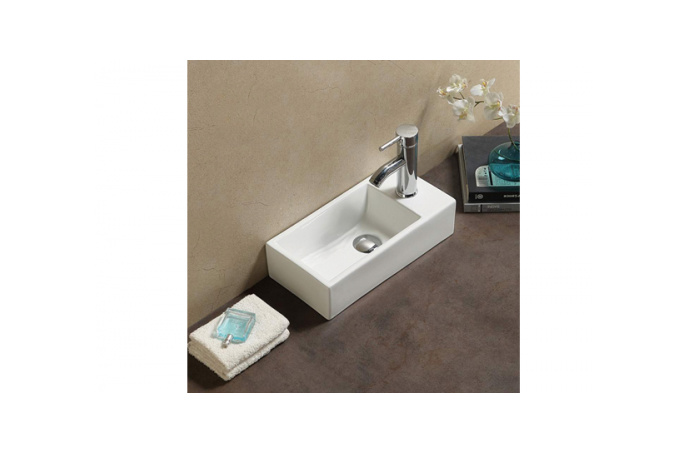 Nadgradni Lavabo - 405x205|105mm - sa otvorom za slavinu - Leva - 7014L