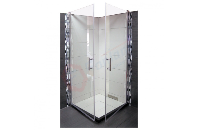 Tuš kabina Leo Pivot Door 80x80x190cm - otvaranje 2 vrata