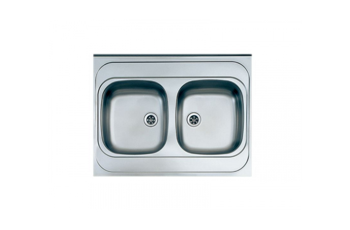 Korito sudopera - Lož Alveus - Classic 40 - Dupla - Inox - 800x600|155mm - 1009078