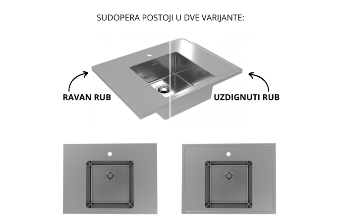 Korito sudopera - Lož Alveus - Luxal 20 - 800x600|198 - Ravan / Uzdignut -1149978