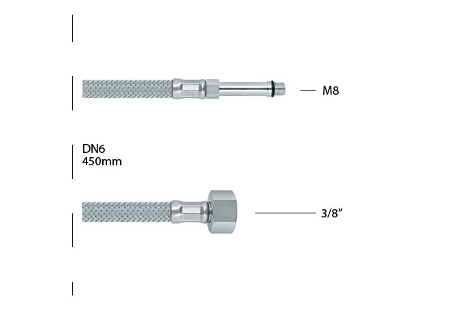 Brinoks crevo M8 450mm 3|8' - FB453808