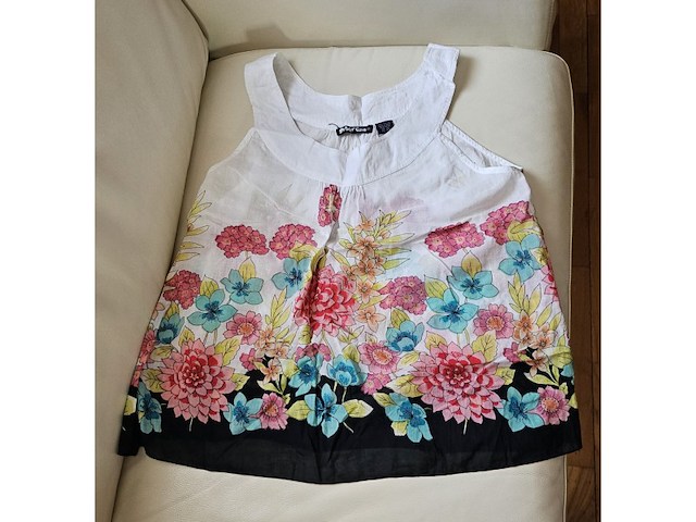 Pamučna floral print bluza/ tunika