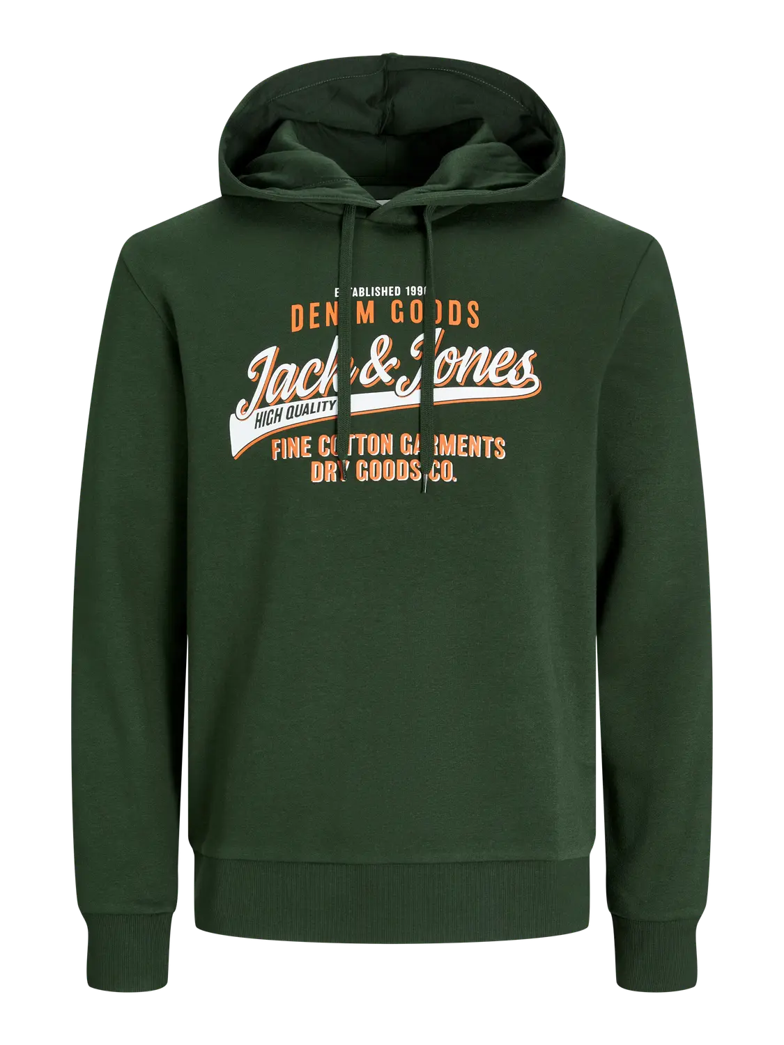 JACK & JONES Muški duks 12255617, Tamnozeleni