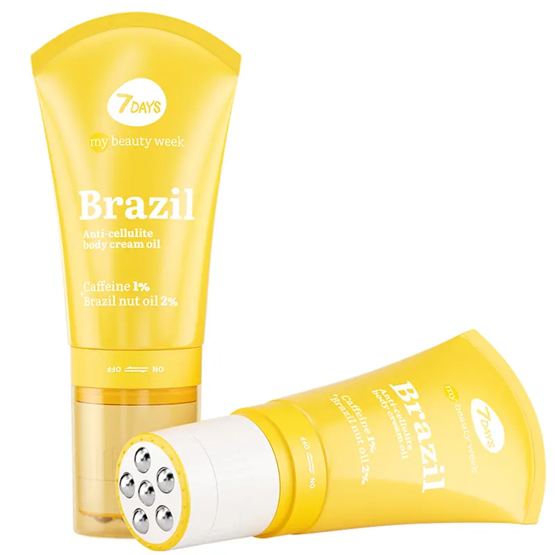 7DAYS BRAZIL Anti-celulit masažer-krema za telo oil Caffeine 1%+ Brazil nut oil 2%, 130 ml