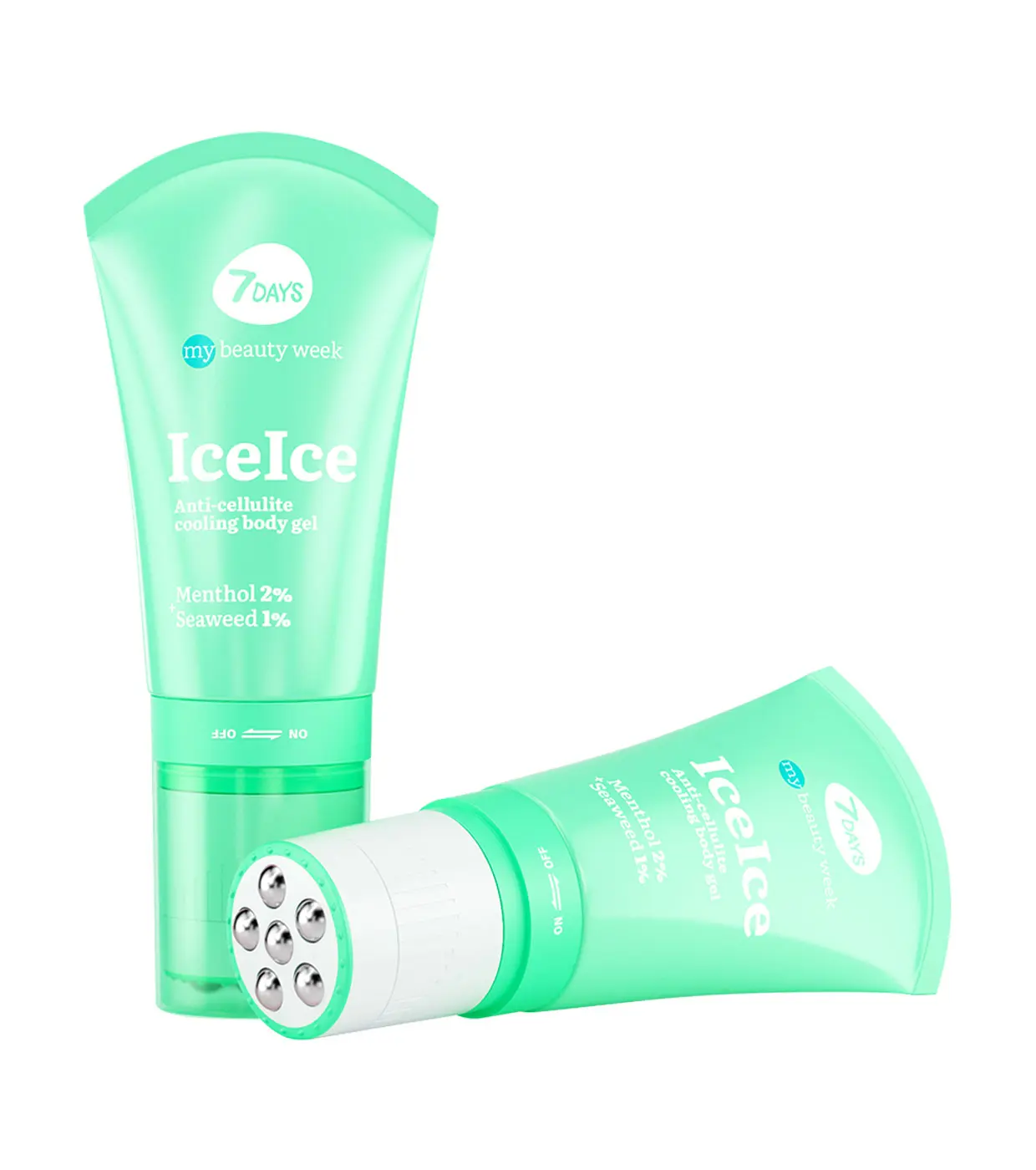 7DAYS IceIce Anti-celulit masažer-gel za telo sa efektom hlađenja Menthol 2% + Seaweed 1%, 130 ml