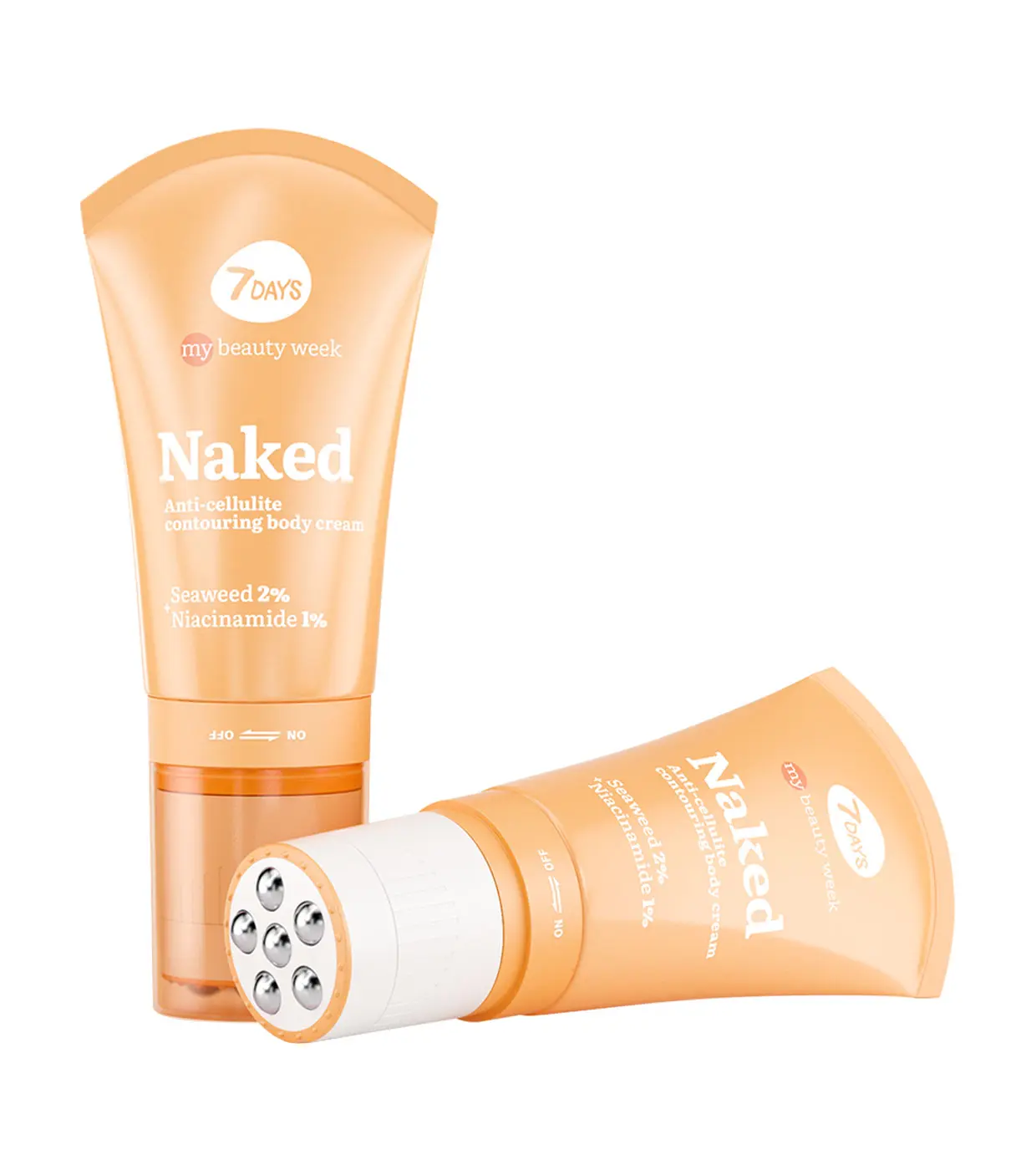 7DAYS NAKED Anti-celulit masažer-krema za telo Seaweed 2% + Niacinamide 1%, 130 ml