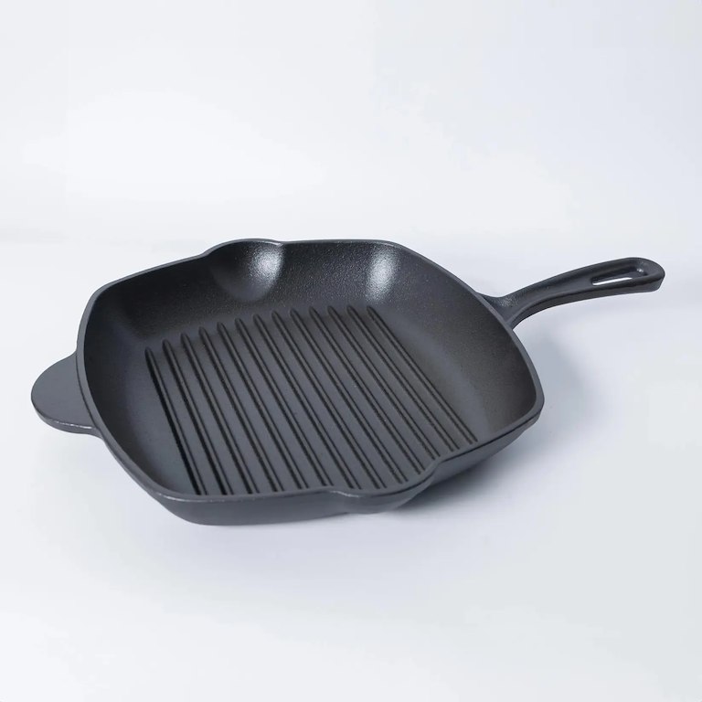 Musashi Duboki liveni grill tiganj, 20x20cm, Crni