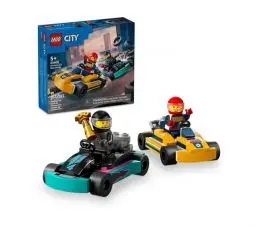 Lego Citi karting i trkačka igračka 5g+ kockasta, šarena