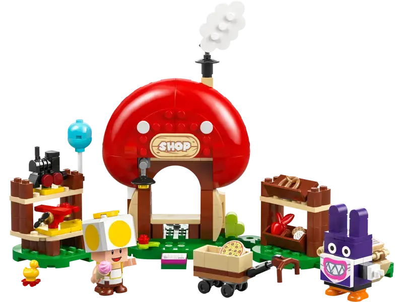 Lego Toi Cube Super Mario Nabbit u Toad's Shop Ekpansion Set 7g+, šareno