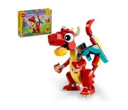 Lego igračka kocka Creator Red Dragon 6g+, crvena