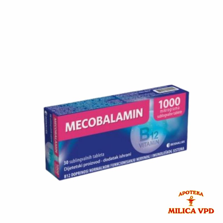 Mecobalamin 100mcg dublingvalne tablete A30