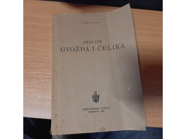 r2 Analize gvozdja i celika - B Bozic 1948