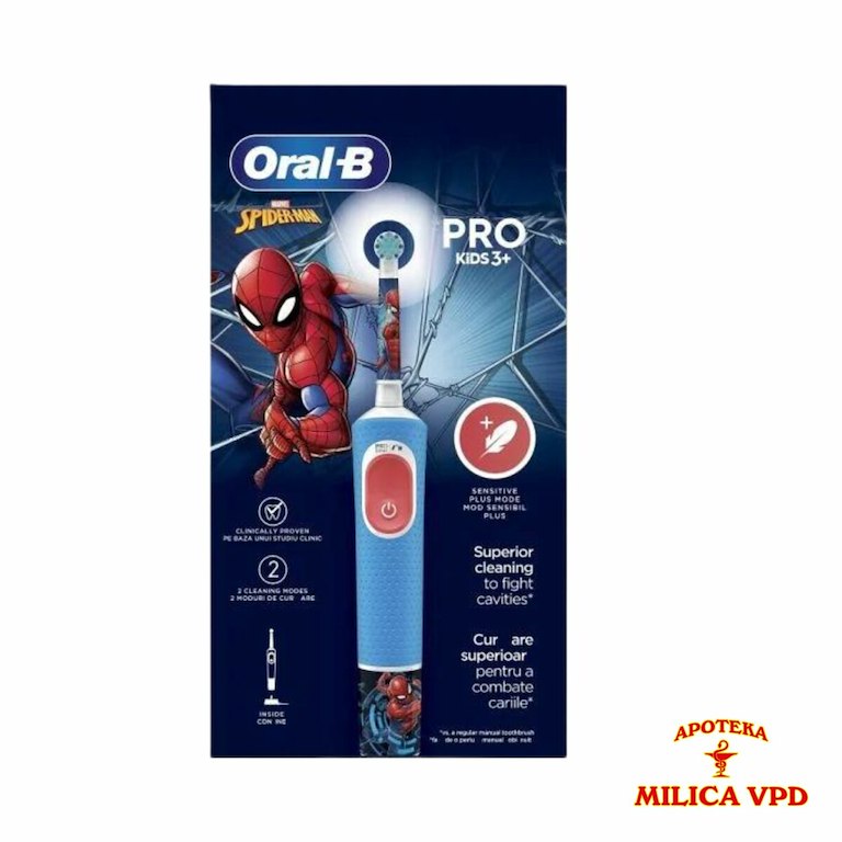 Oral B električna četkica za zube Pro Kids 3+ Spiderman