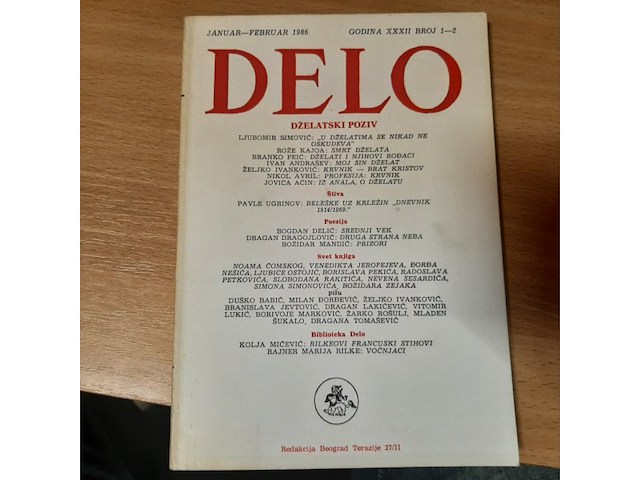 r10 Delo januar februar 1986 - Dželatski poziv