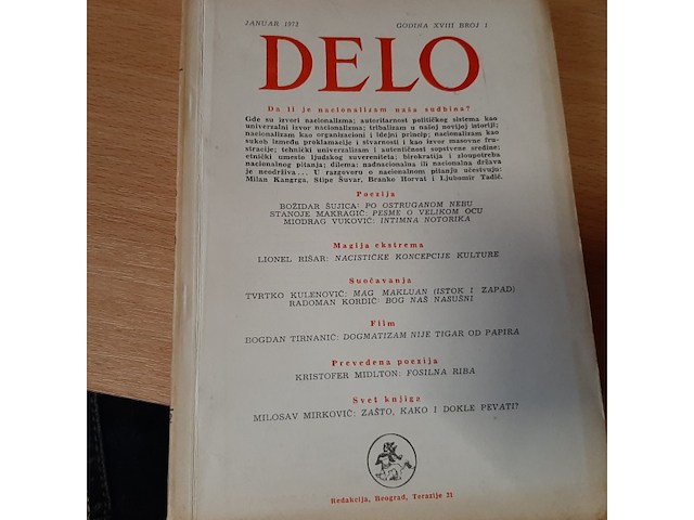 r14 DELO jan1972 - Dali je nacionalizam nasa sudbina?