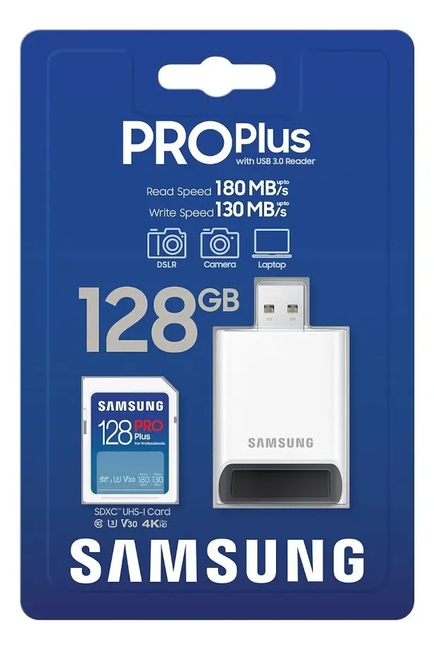 Samsung MB-SD128SB/WW Pro Plus Memorijska kartica SDXC class 10128GB