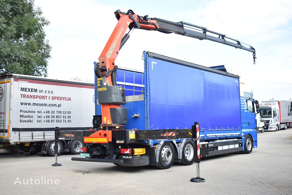 MAN TGX 26.480 6x2 Palfinger PK 23002 SH TOP ! kamion s ravnom platformom