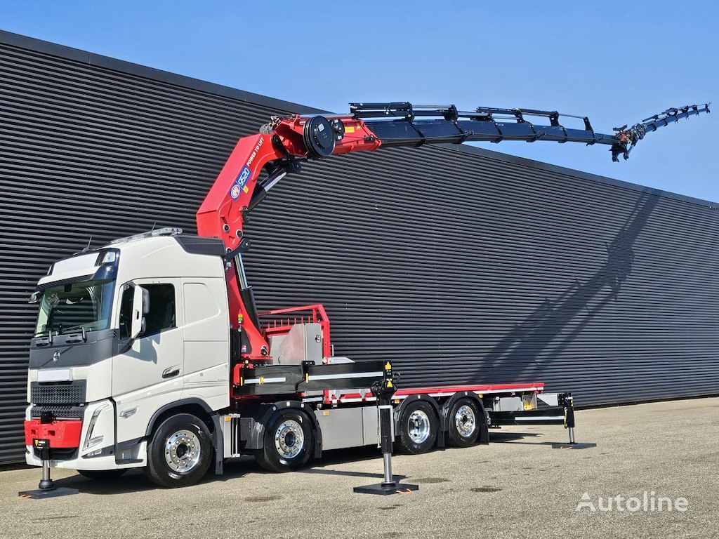 Volvo FH 540 8x2*6 / HMF 95 t/m +JIB / NIEUW! kamion s ravnom platformom