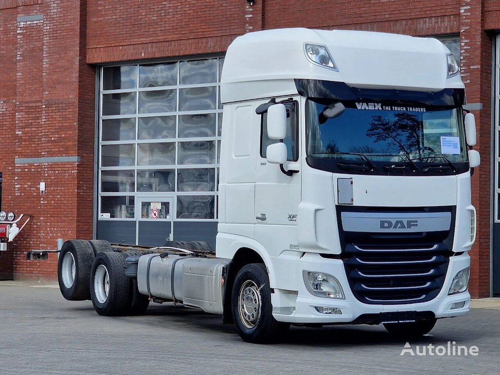 DAF XF 510 SuperSpaceCab 6x2 chassis - Full air - AS Tronic - Euro 6 kamion šasija