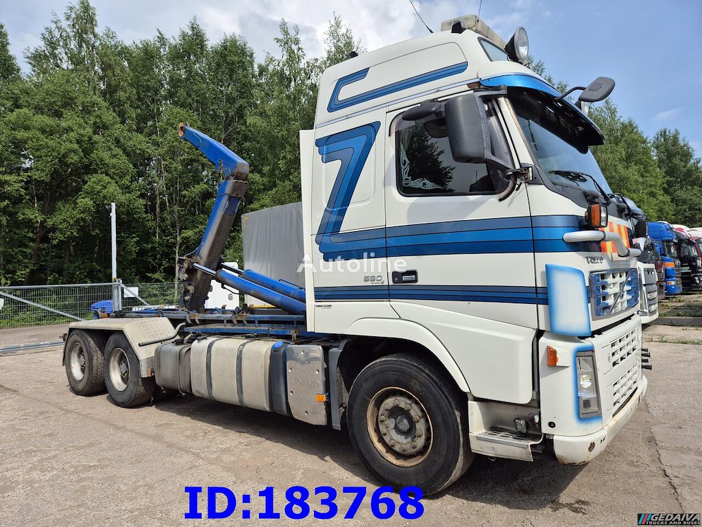 Volvo FH16 580HP 6x4 BigAxles Hooklift kamion rol kiper