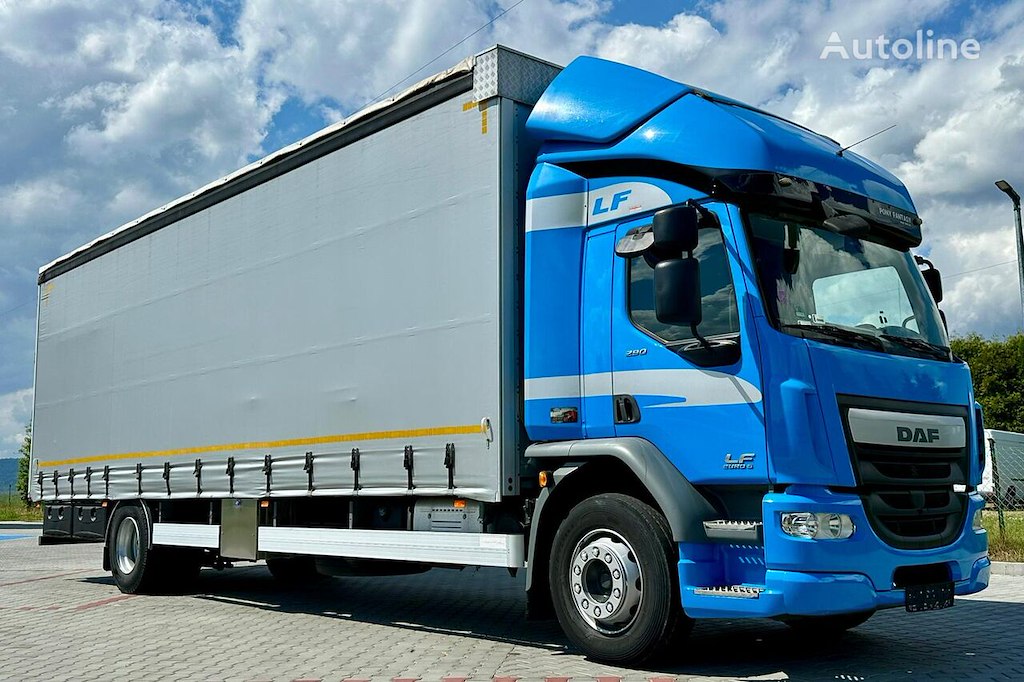 DAF LF 290 / FIRANKA / 23 EUROPALETY / 2017 / AUTOMAT / EURO 6 kamion sa klizna zavesa cerada