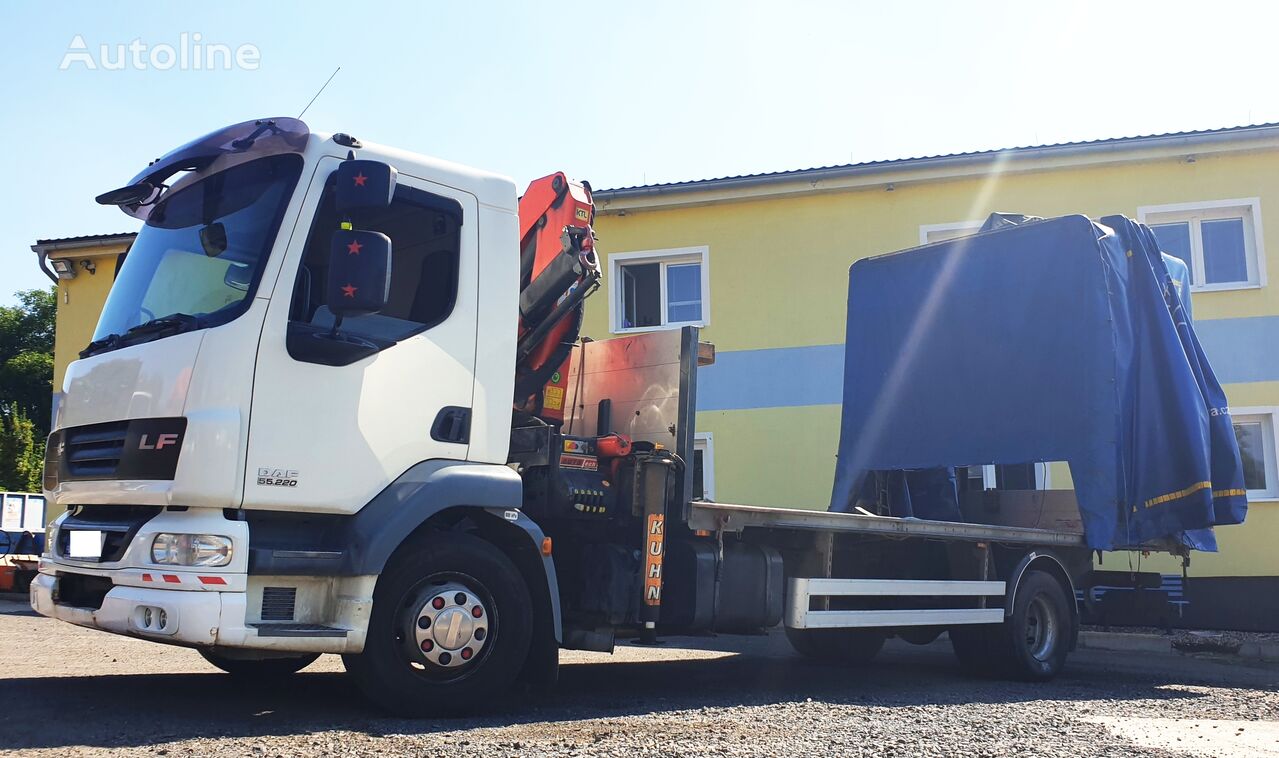 DAF 15t LF55.220 +Palfinger PK8500 kamion sa klizna zavesa cerada