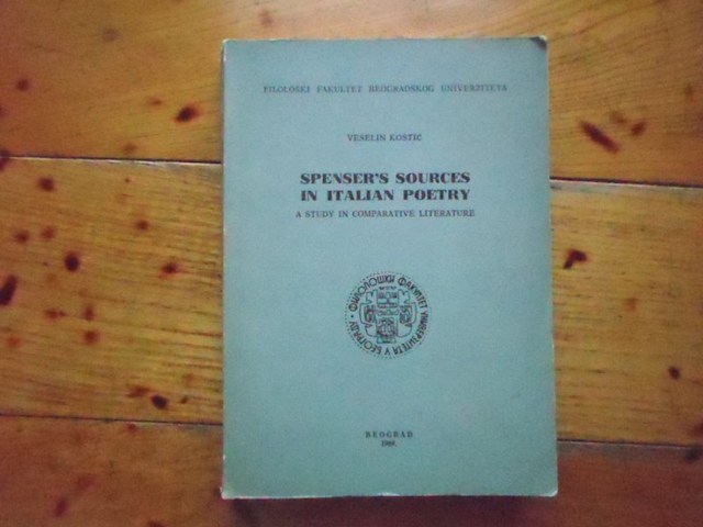 VESELIN KOSTIĆ-SPENSER`S SOURCES IN ITALIAN POETRY RETK