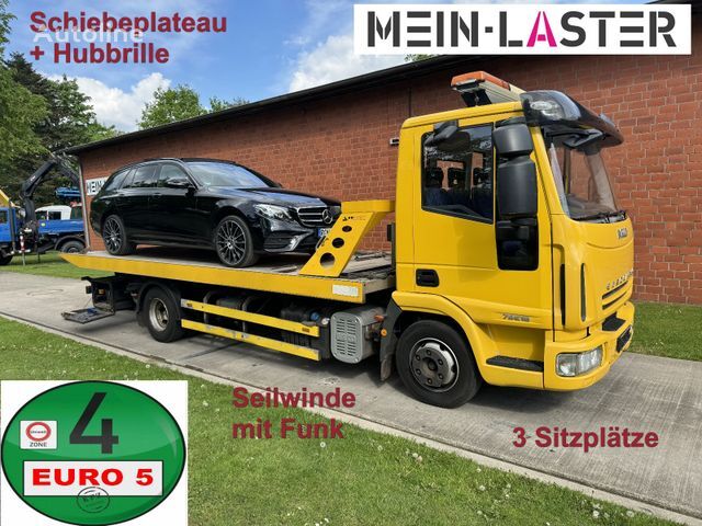 IVECO ML 75E18 Schiebeplateau + Brille 3 Sitzer 2x AHK šlep auto