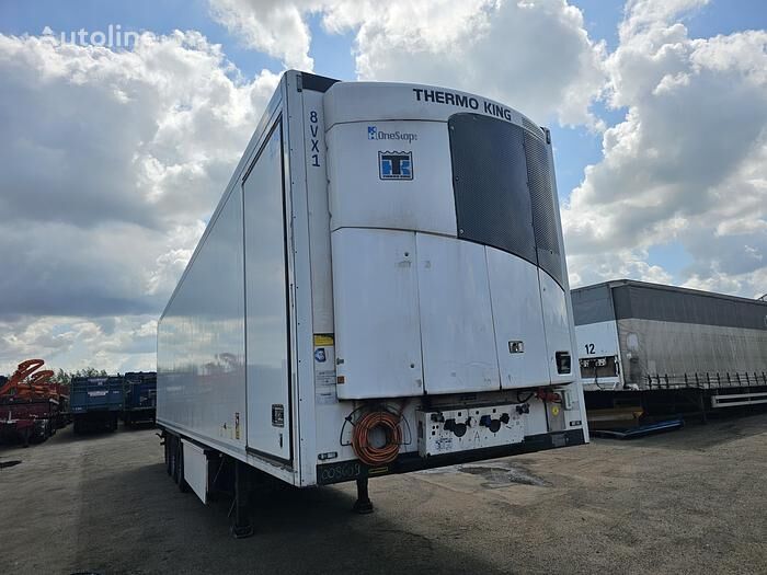 Krone SDR 27 EL4-FB, 3 AXLE FRIDGE TRAILER WITH MEAT RAILS THERMO KING poluprikolica hladnjača