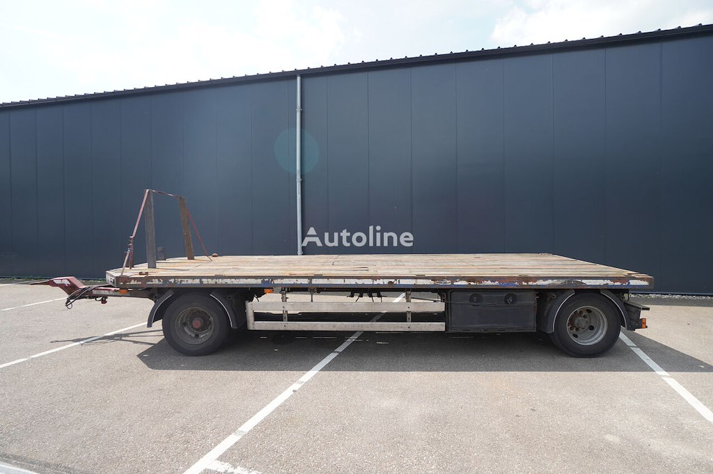 GS Meppel 2 AXLE FLATBED WITH TWIST LOCKS 20FT prikolica platforma