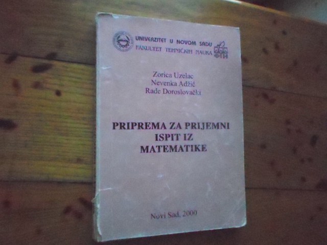 ZORICA UZELAC-PRIREMA ZA PRIJEMNI ISPIT IZ MATEMAT.RETK