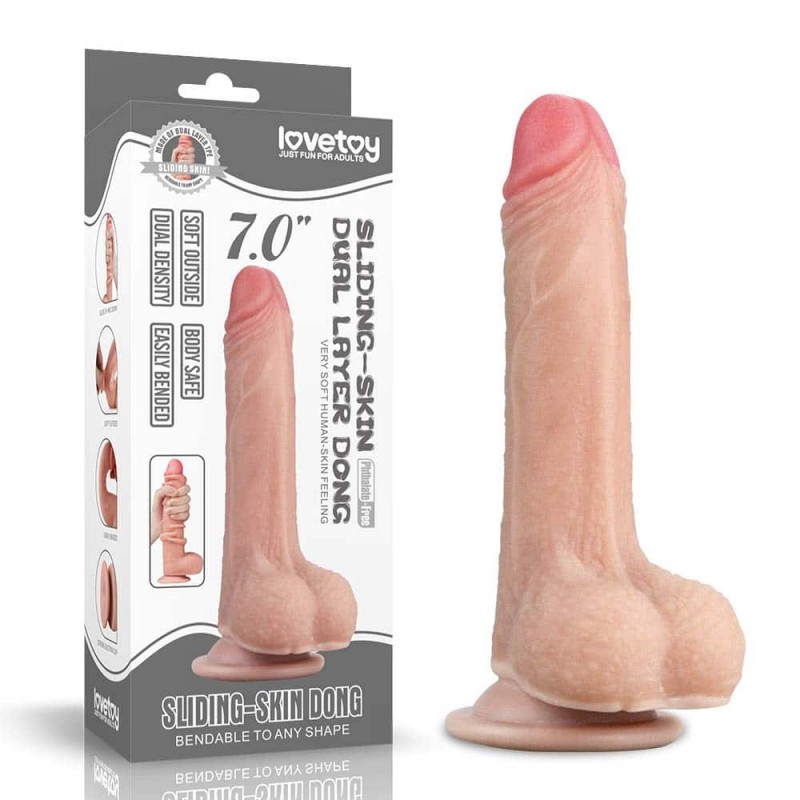 Sliding Skin Dong 7 inch LVTOY00289