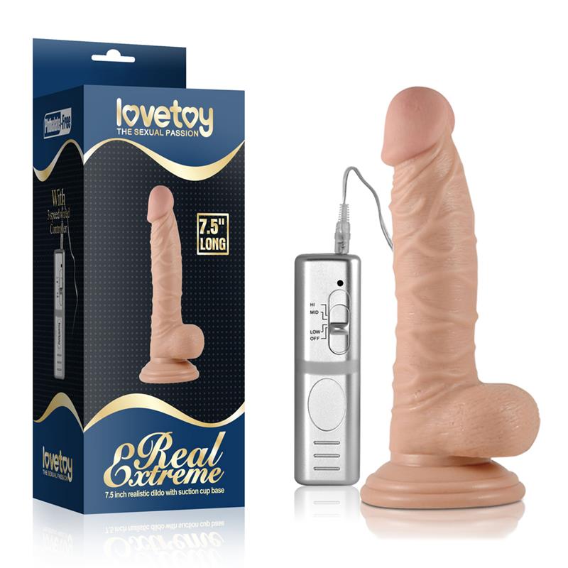 7.5" Real Extreme Vibrating Dildo Lvtoy00453