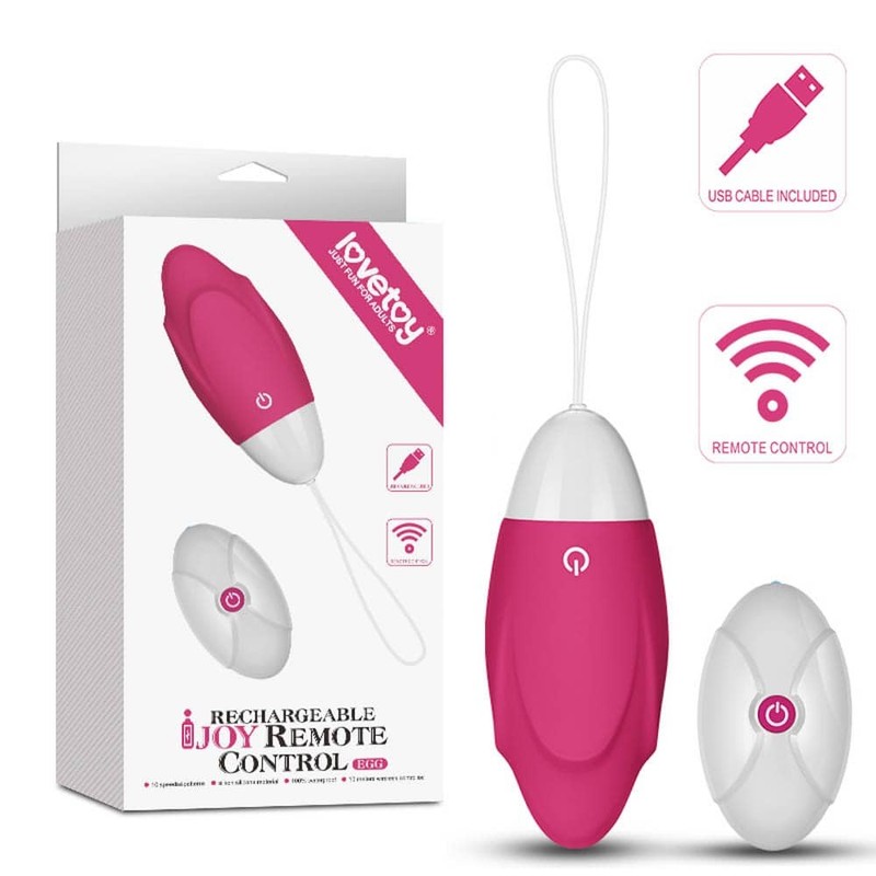 IJOY Wireless Remote Control Rechargeable Egg Pink 1 LVTOY00147